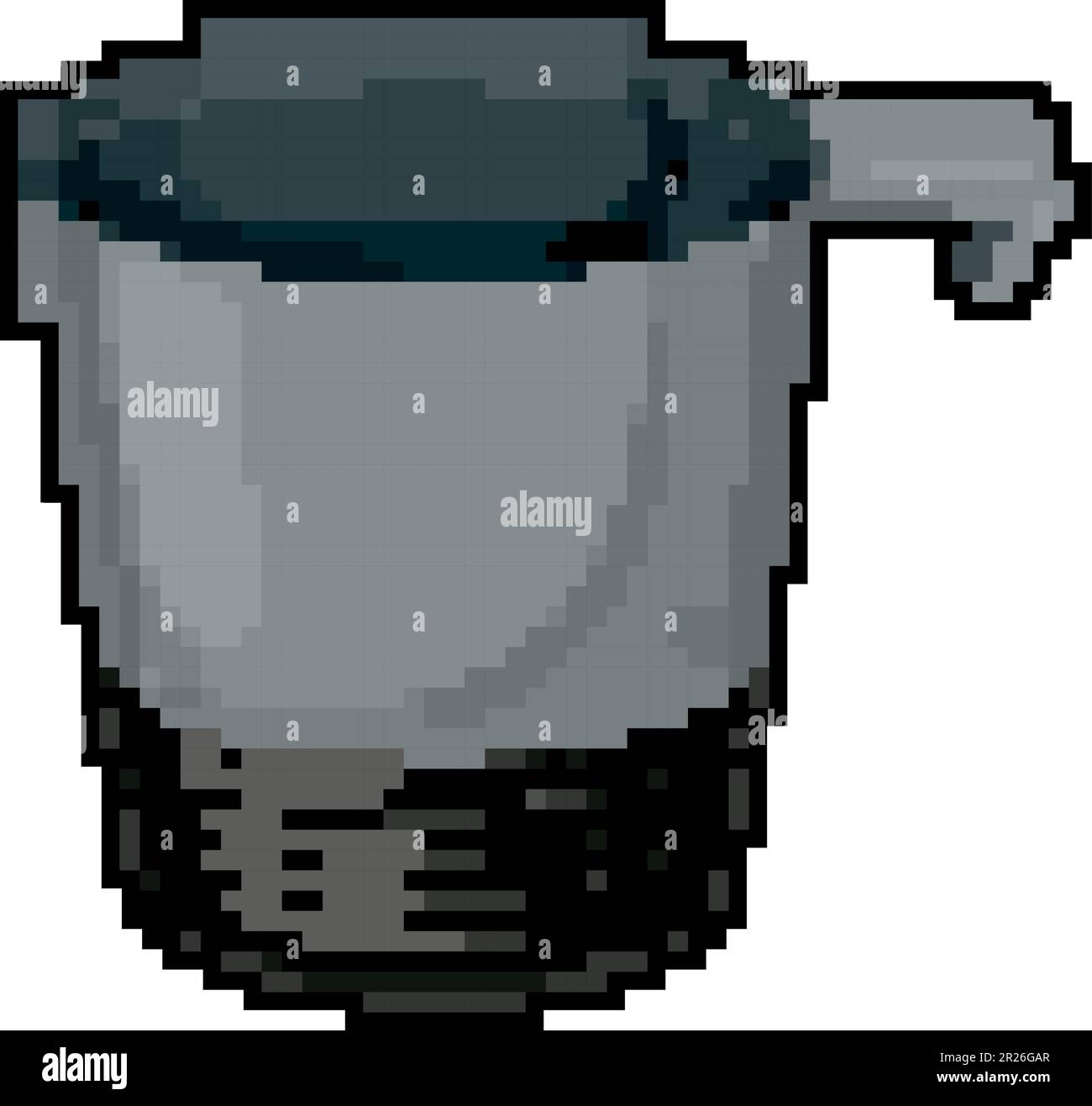 metal camp cup game pixel art vector illustration Stock Vector Image ...