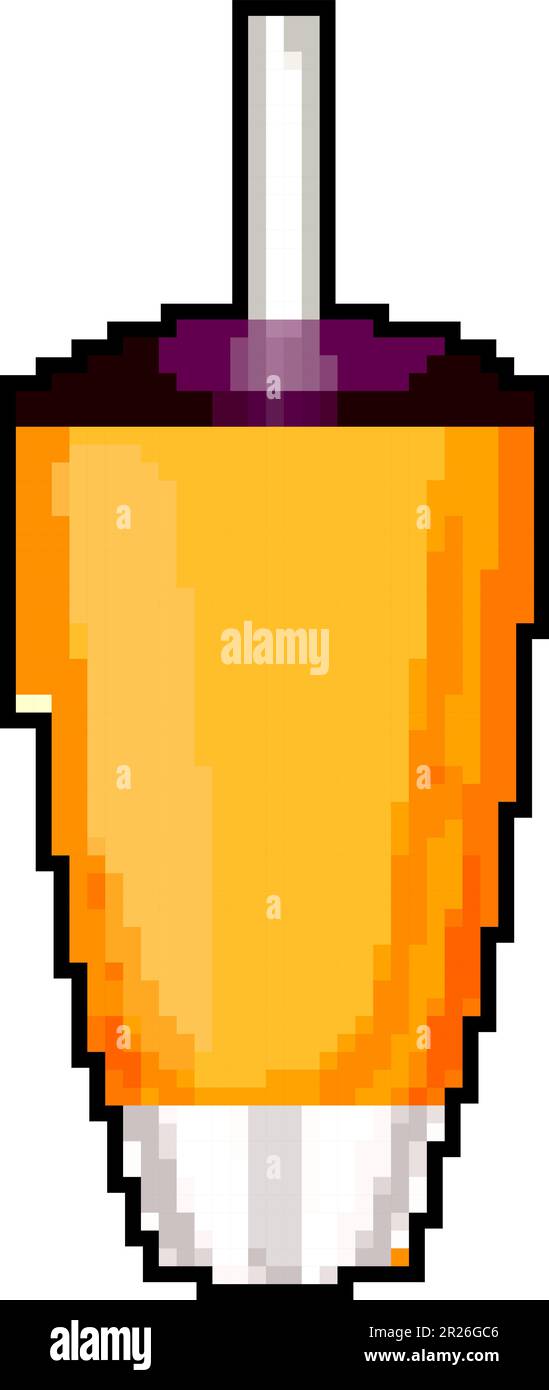 tea camp cup game pixel art vector illustration Stock Vector Image ...