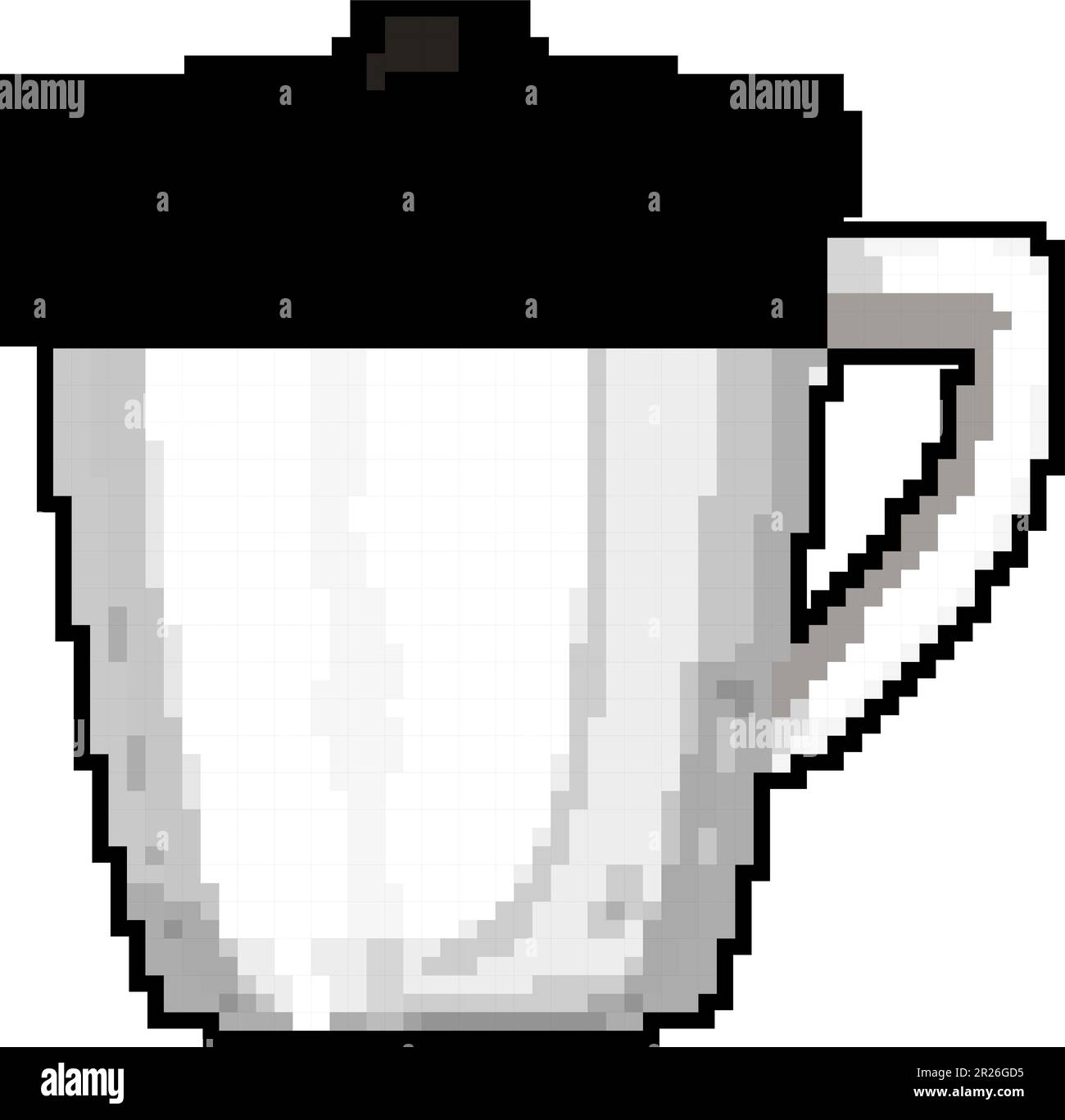 food camp cup game pixel art vector illustration Stock Vector Image ...