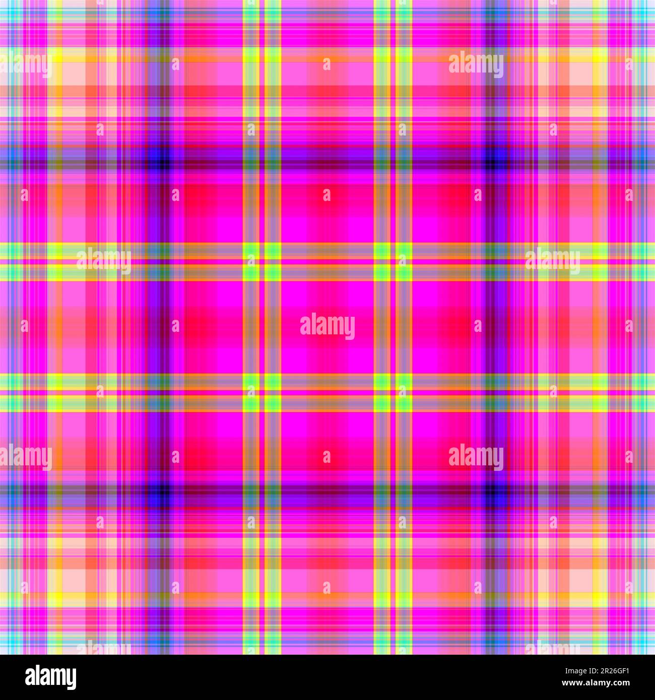 Vintage tartan pattern in vaporwave colorful style. Vintage 80s plaid ...