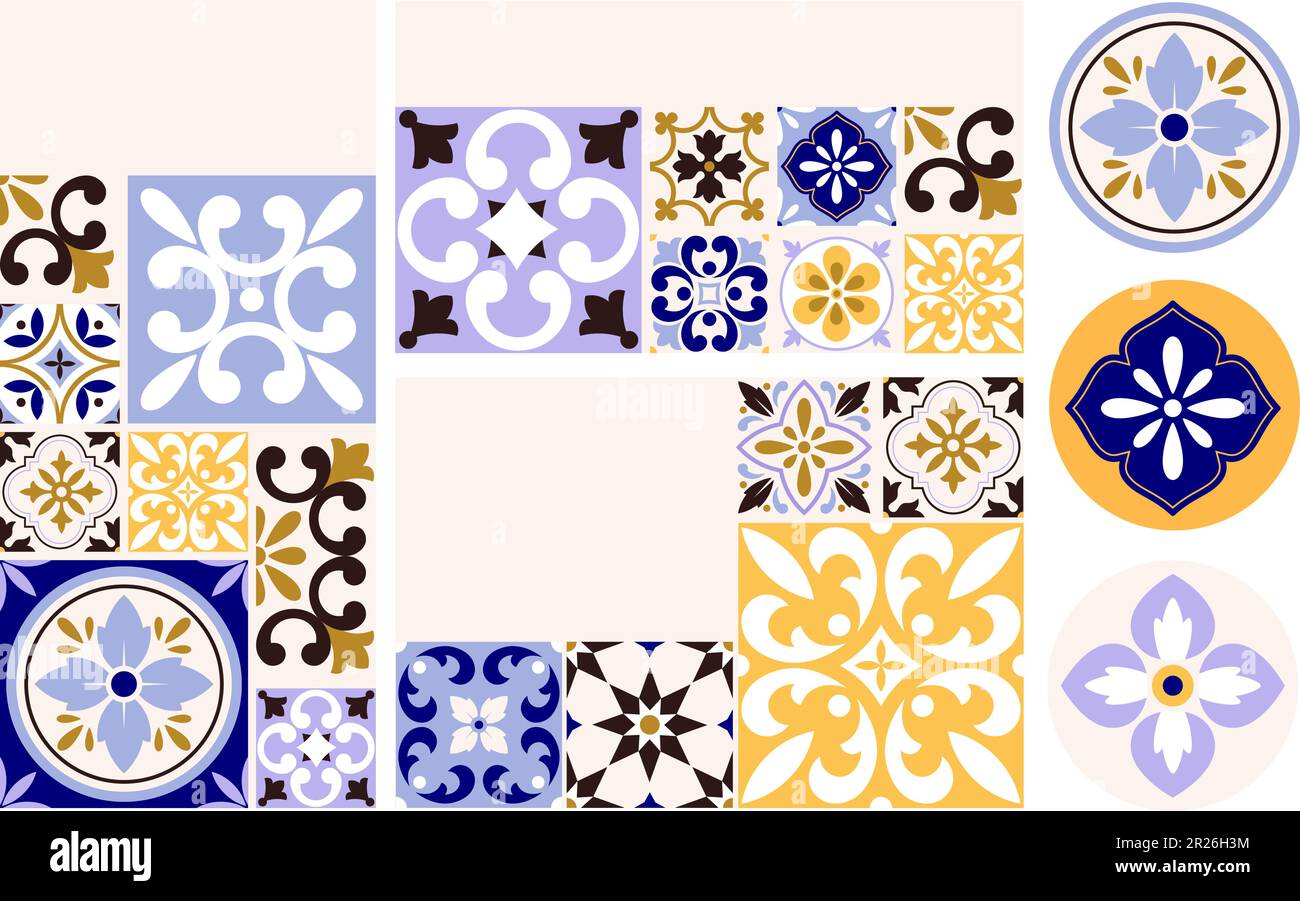 Azulejos portuguese style tiles Cut Out Stock Images & Pictures - Alamy
