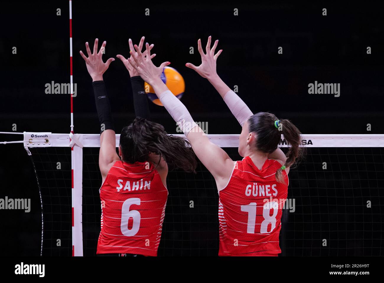 ANKARA, TURKIYE - JULY 14, 2022: Sahin Saliha and Gunes Zehra in action ...