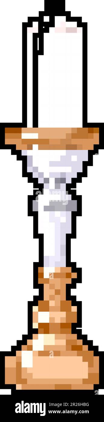 design candlestick vintage game pixel art vector illustration Stock ...