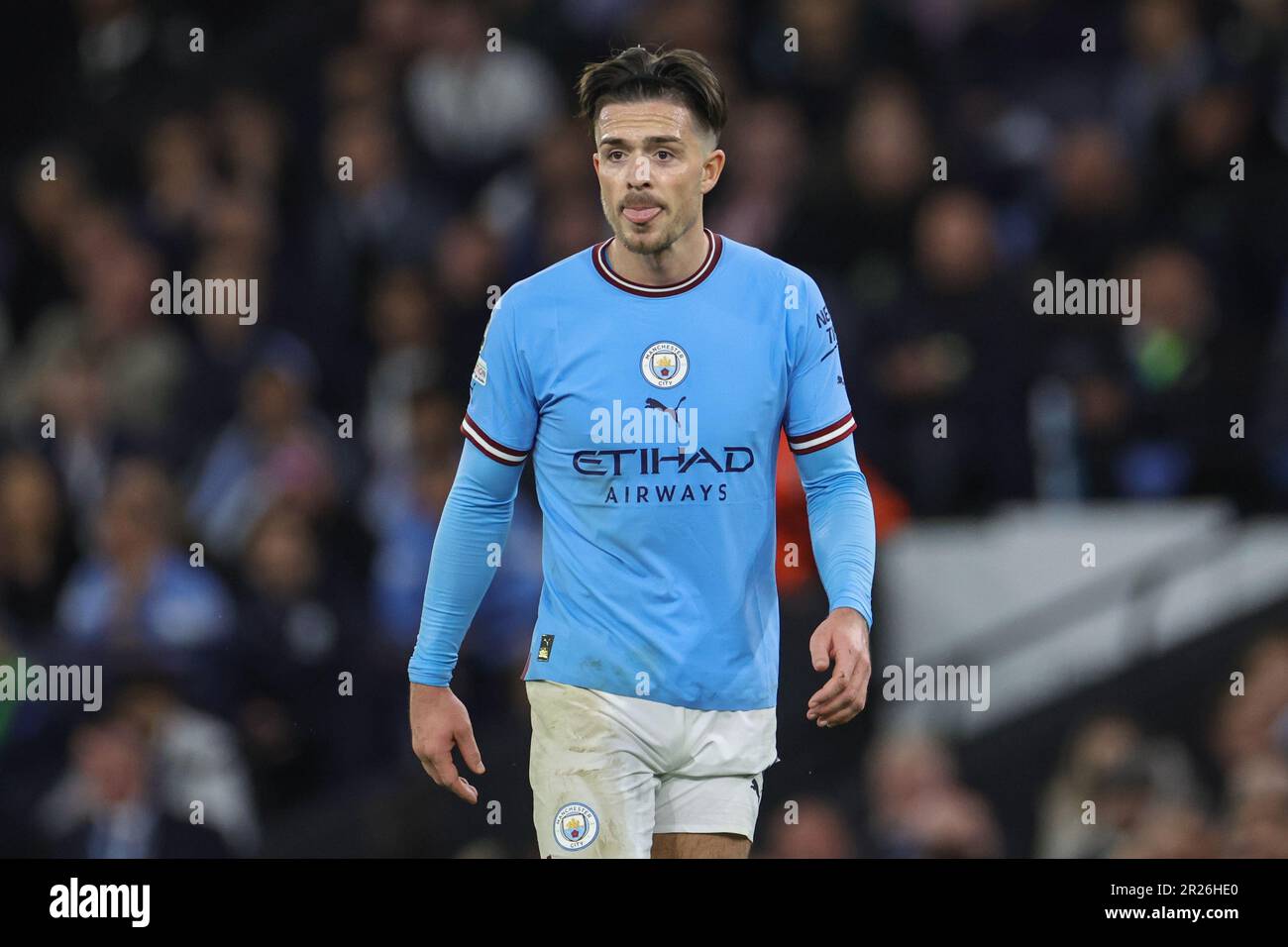Jack Grealish #10 of Manchester City during the UEFA Champions League ...