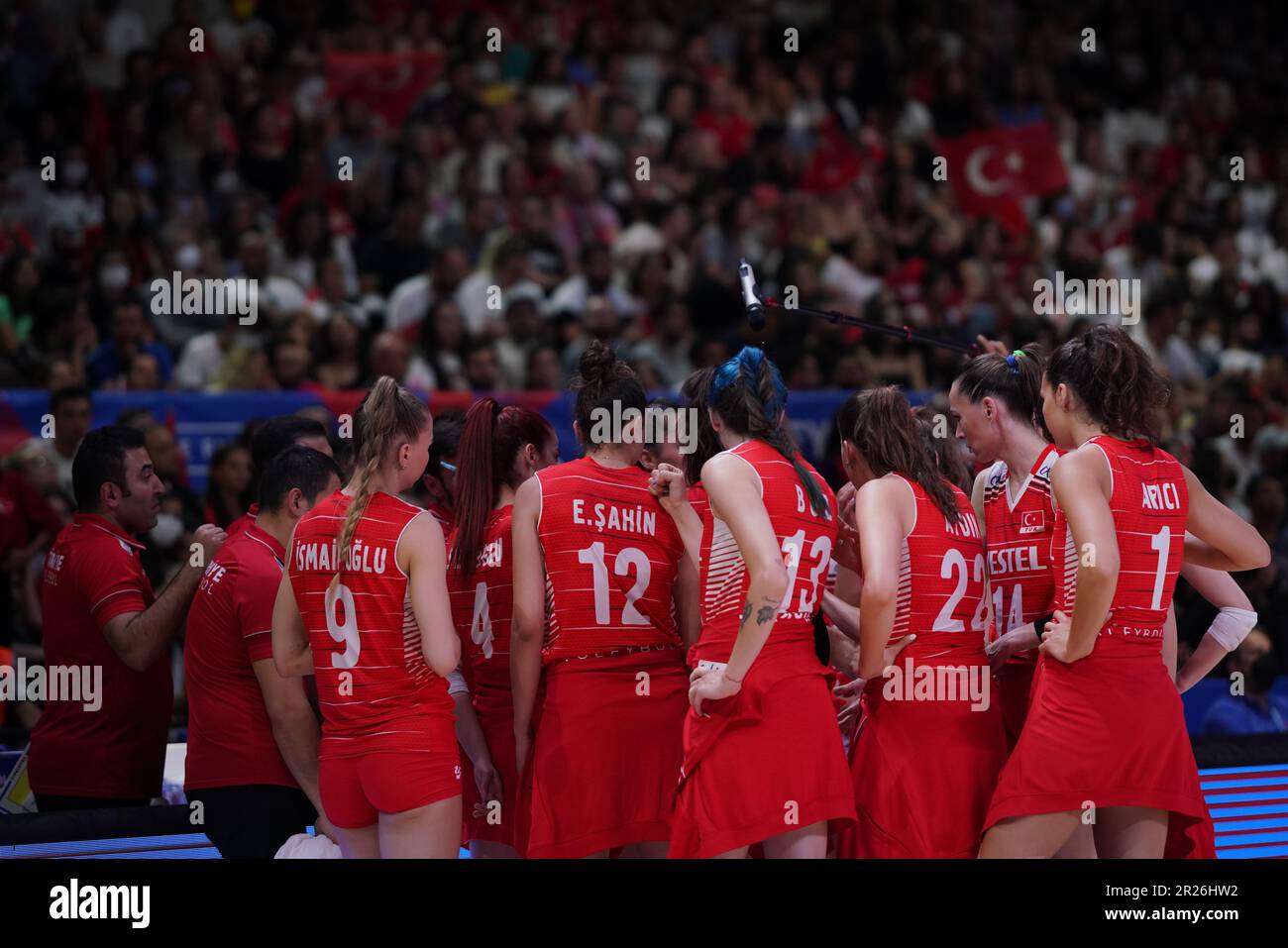 ANKARA, TURKIYE - JULY 14, 2022: Turkiye players in Thailand VNL ...