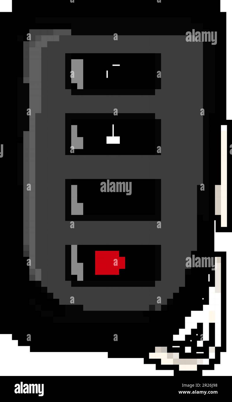 control car key game pixel art vector illustration Stock Vector Image ...