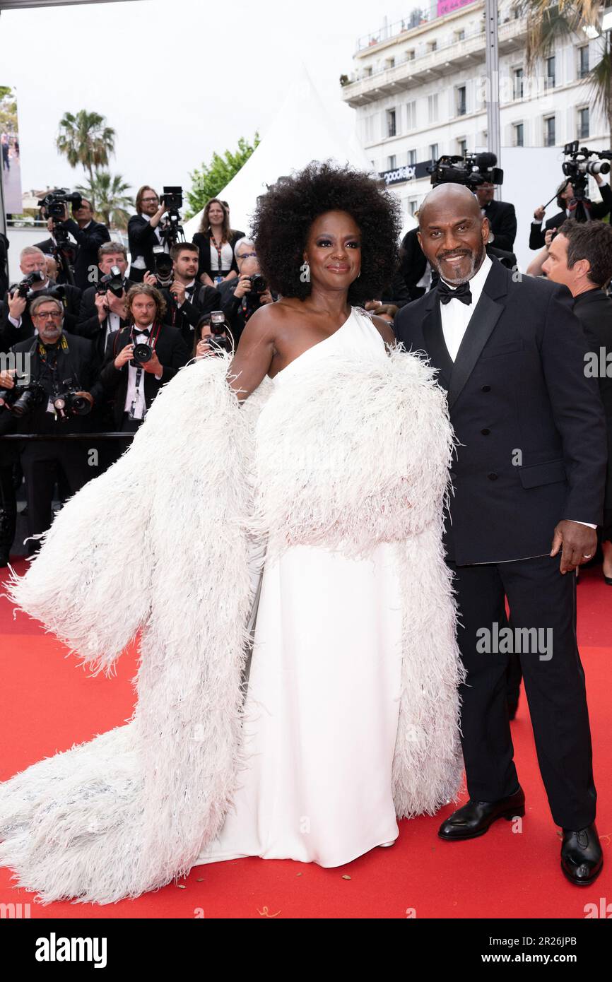 Cannes, France. 17th May, 2023. Julius Tennon and Viola Davis attend ...