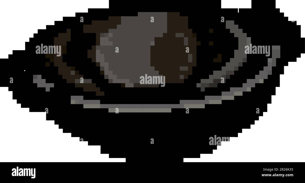 frying iron skillet game pixel art vector illustration Stock Vector ...