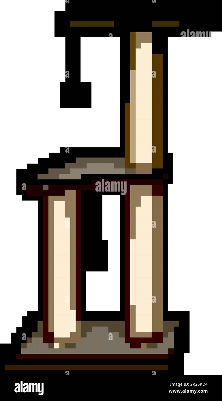 domestic cat tree game pixel art vector illustration Stock Vector Image ...