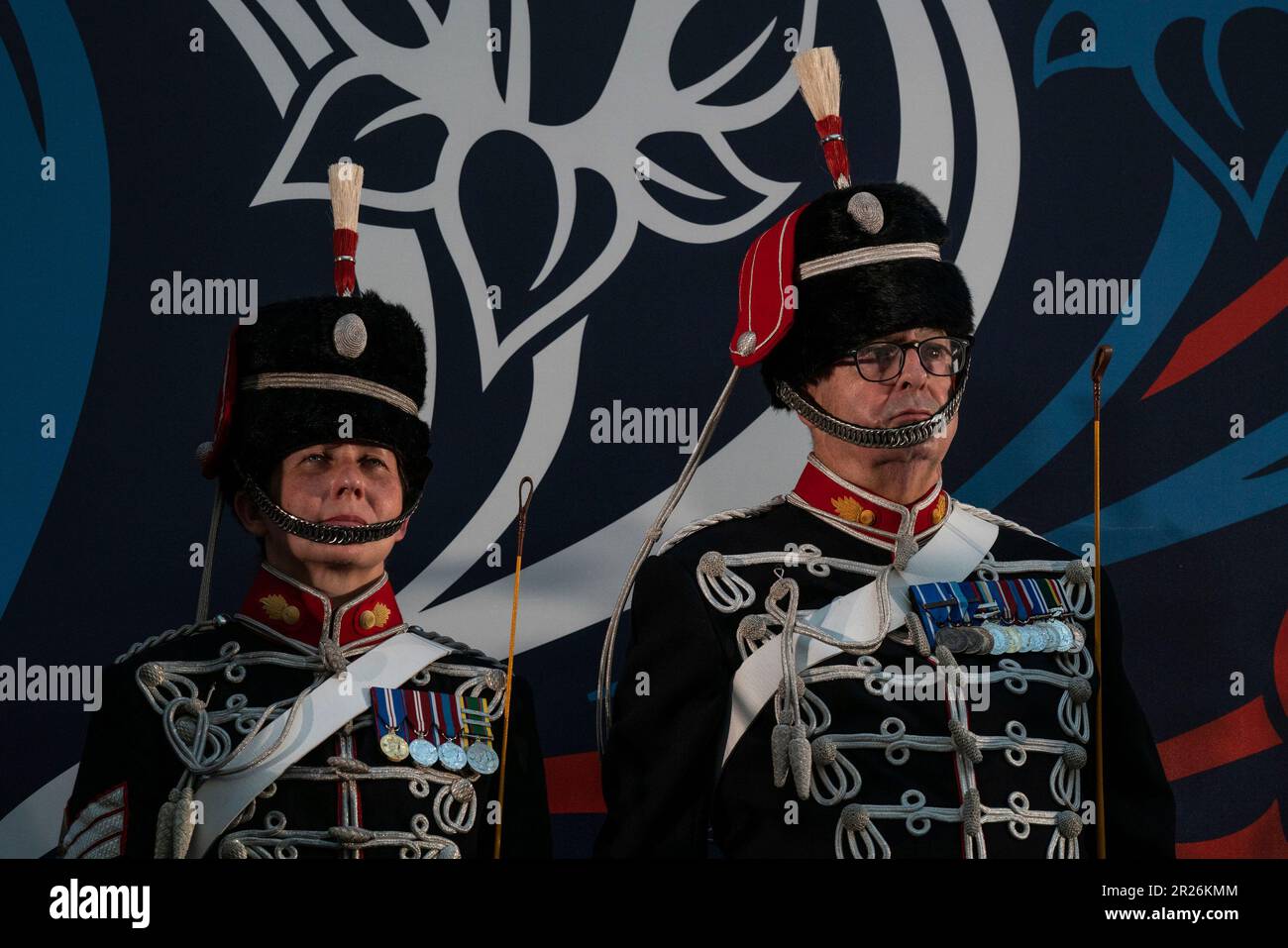 Royal guards during a party organized by the British Embassy in Spain ...