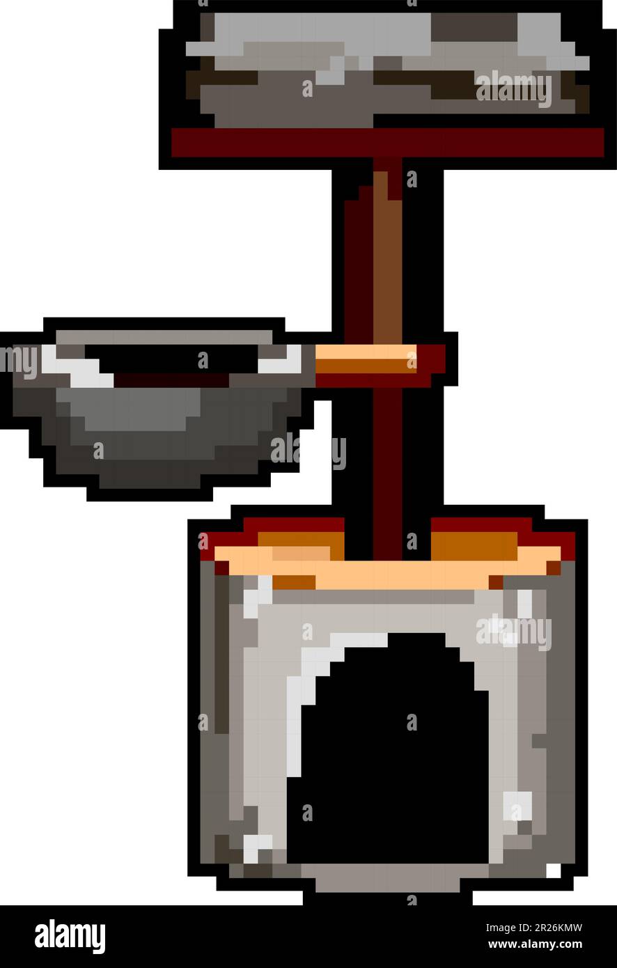 feline cat tree game pixel art vector illustration Stock Vector Image ...