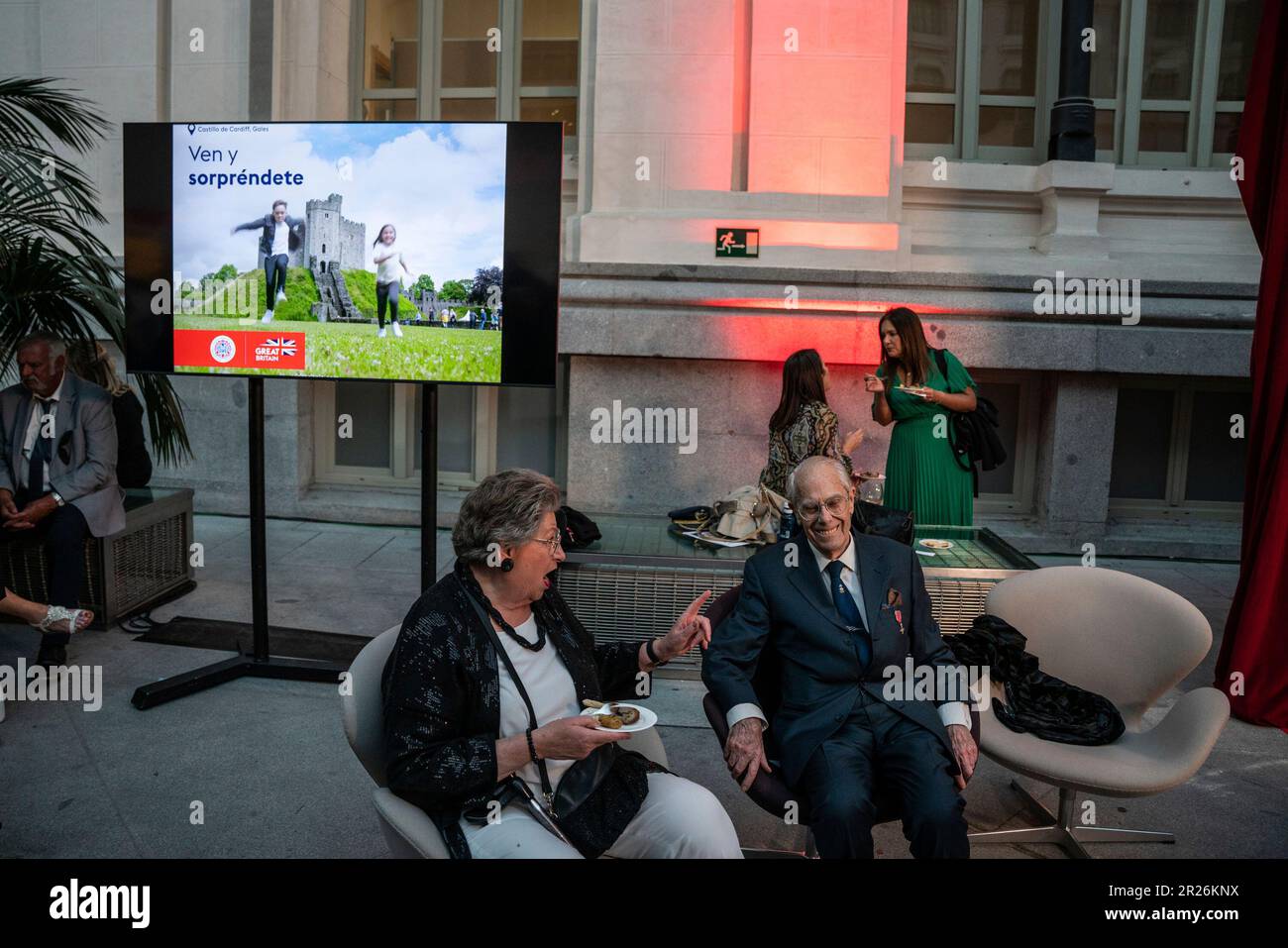 Atmosphere during a party organized by the British Embassy in Spain for ...