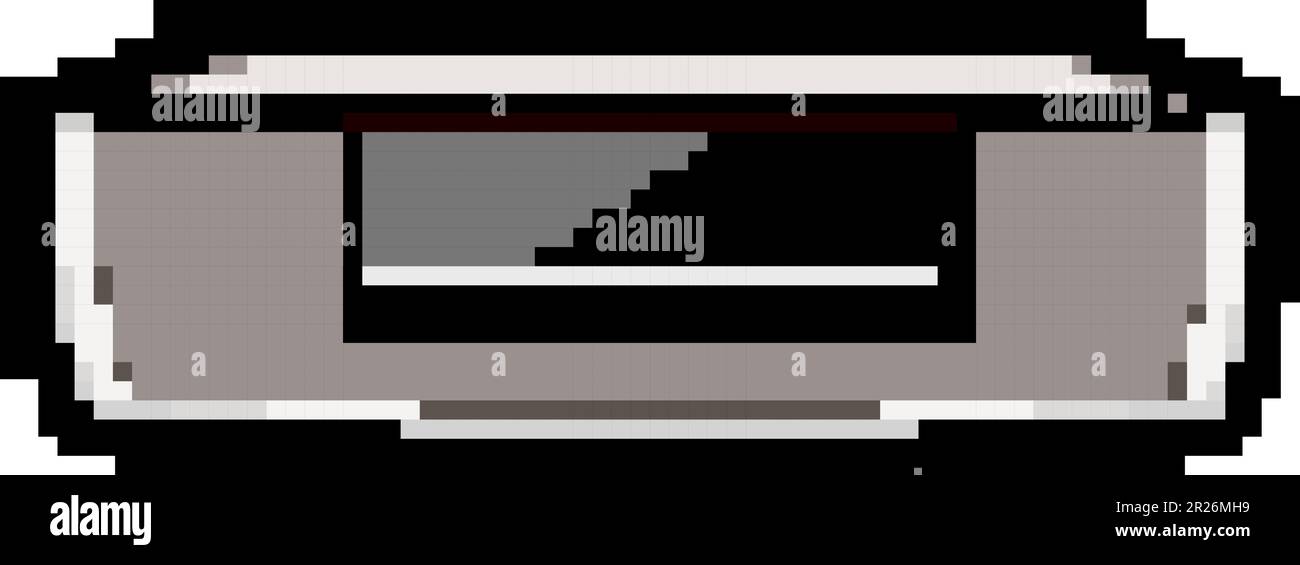 record cd player game pixel art vector illustration Stock Vector Image ...