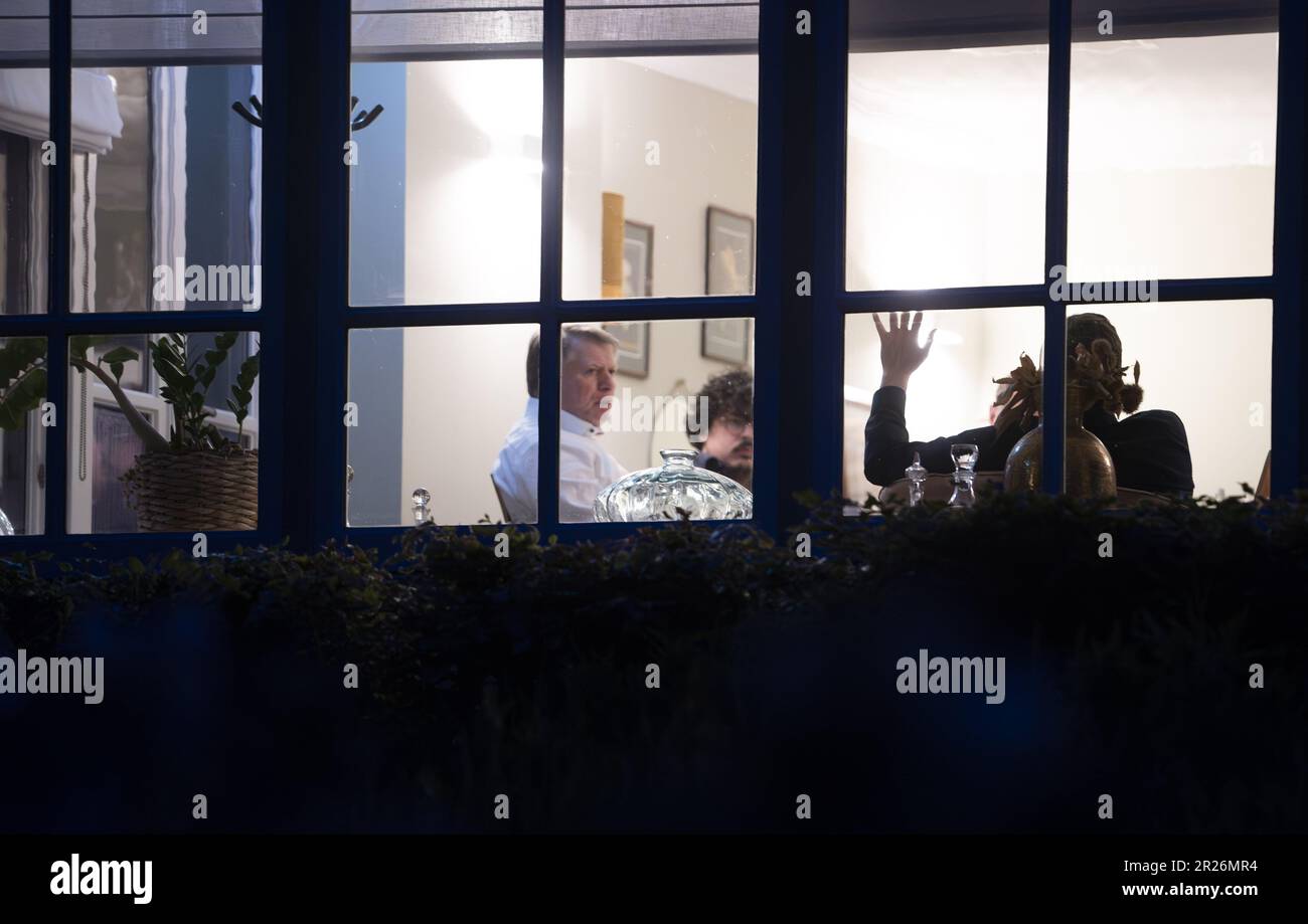 THE HAGUE - Sjaak van der Tak (LTO) is visible in front of a window in ...