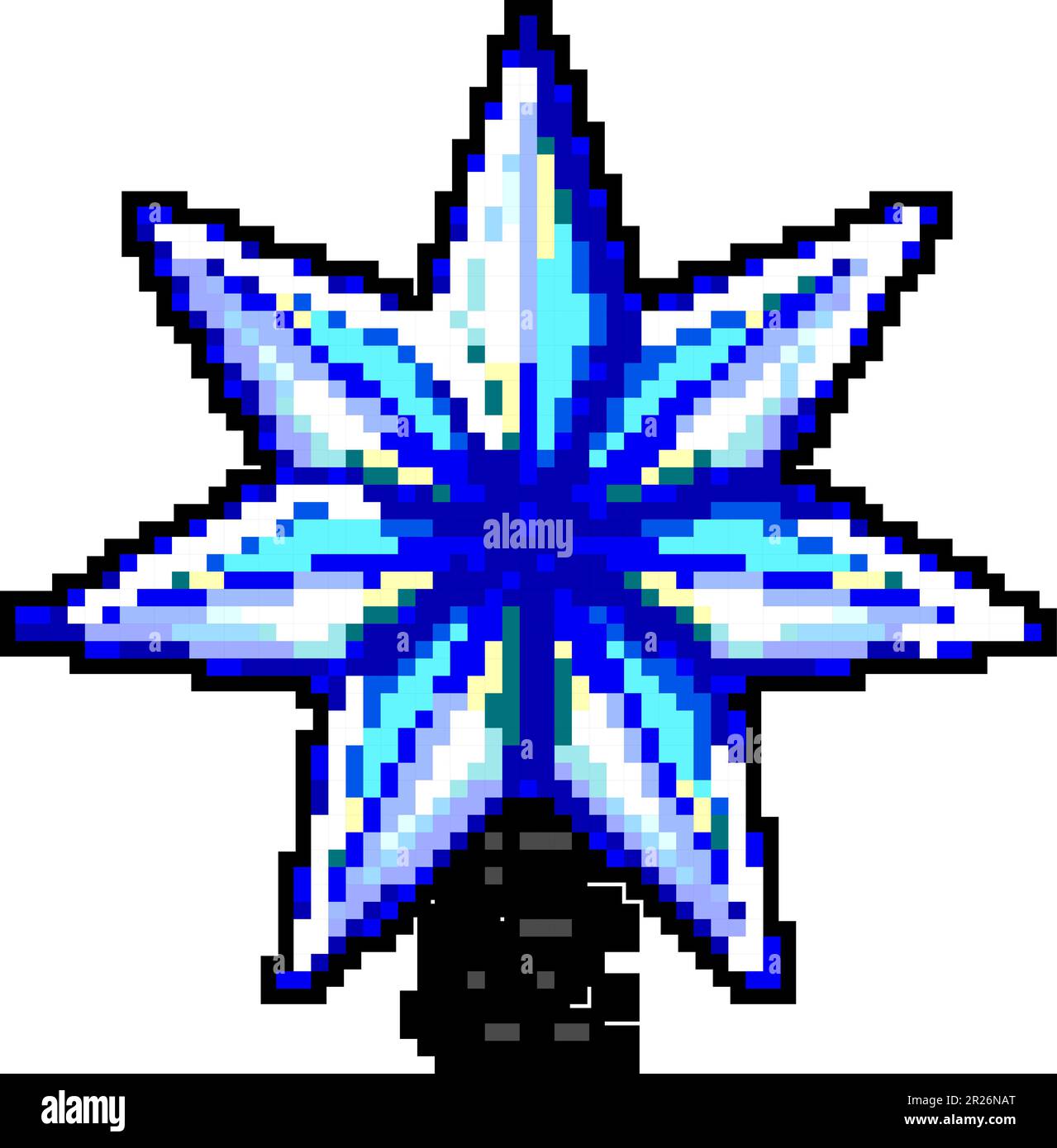 decoration christmas star game pixel art vector illustration Stock ...