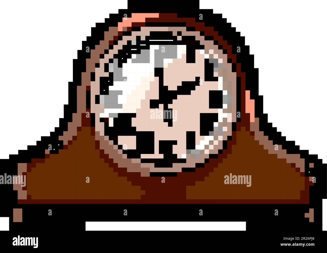 hour clock vintage game pixel art vector illustration Stock Vector ...