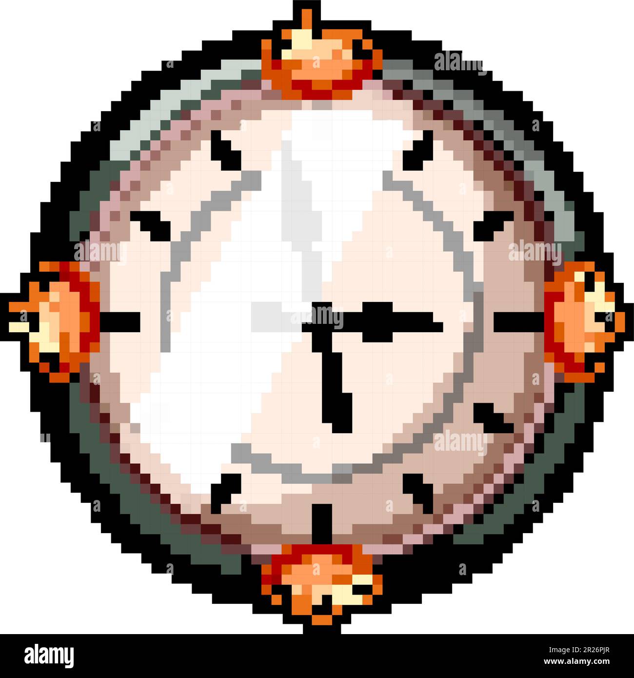 dial clock vintage game pixel art vector illustration Stock Vector ...