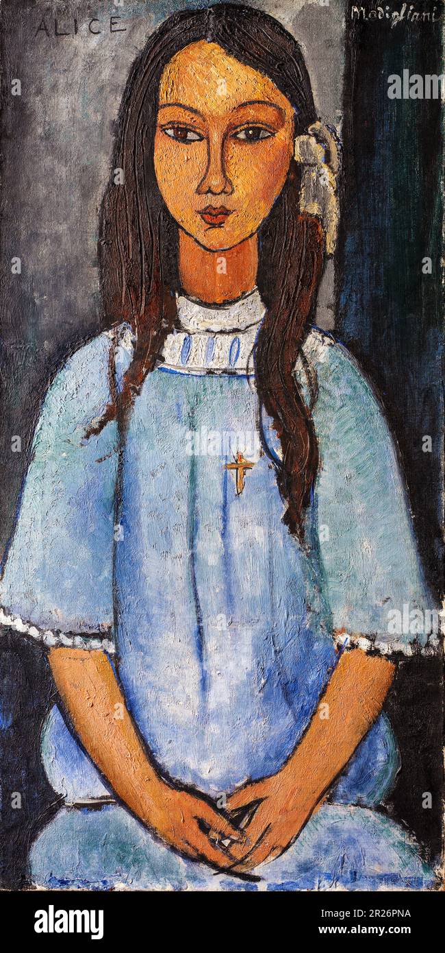 Amedeo Modigliani's Alice famous painting Stock Photo - Alamy