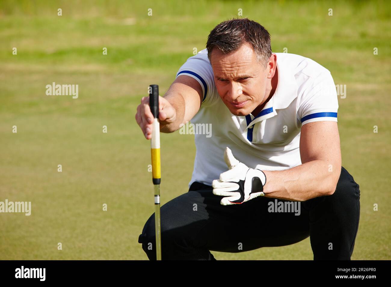 Professional golfer lining hi-res stock photography and images - Alamy