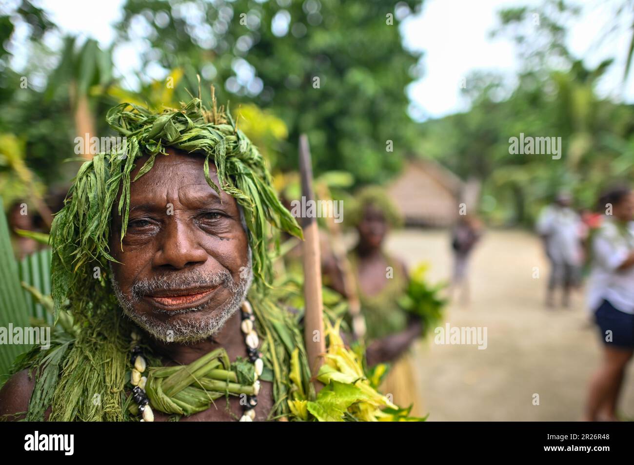 The traditional dances of the indigenous people on Utupua Island in the ...