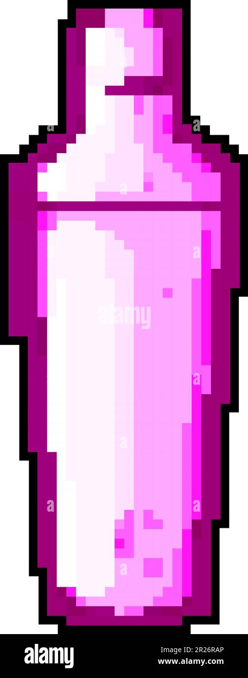bar cocktail shaker game pixel art vector illustration Stock Vector ...