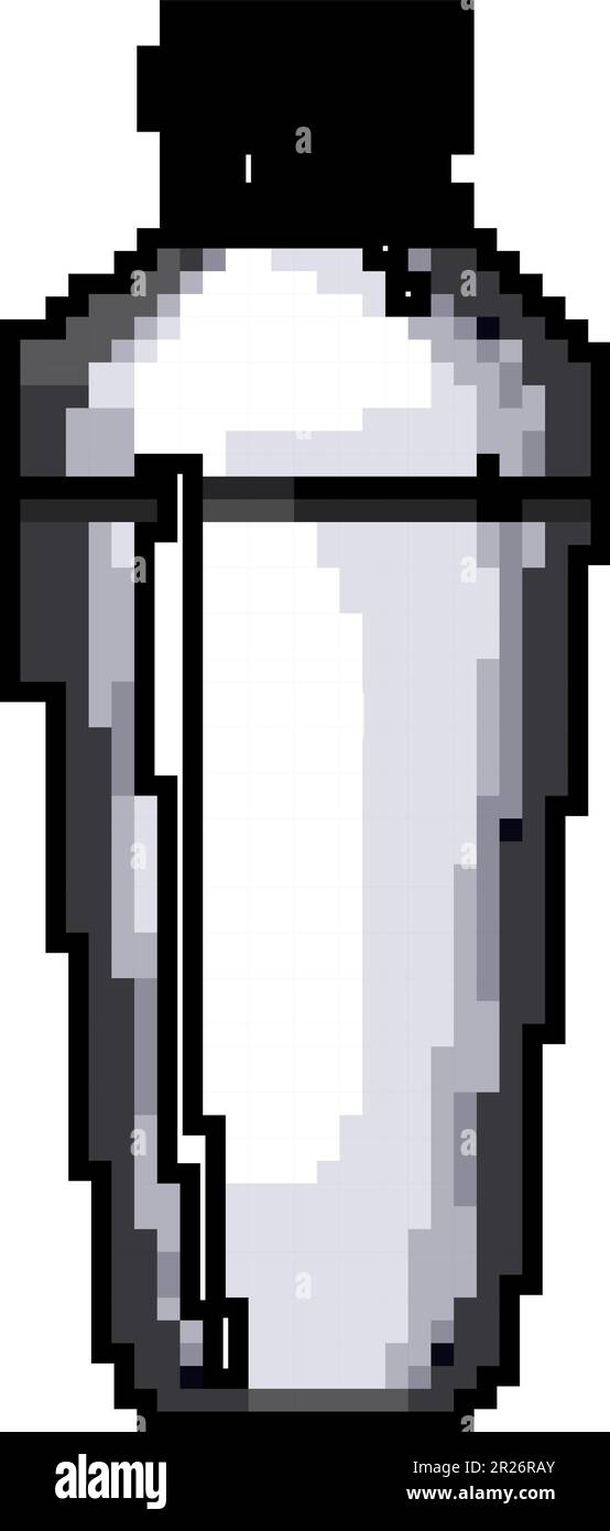 drink cocktail shaker game pixel art vector illustration Stock Vector ...