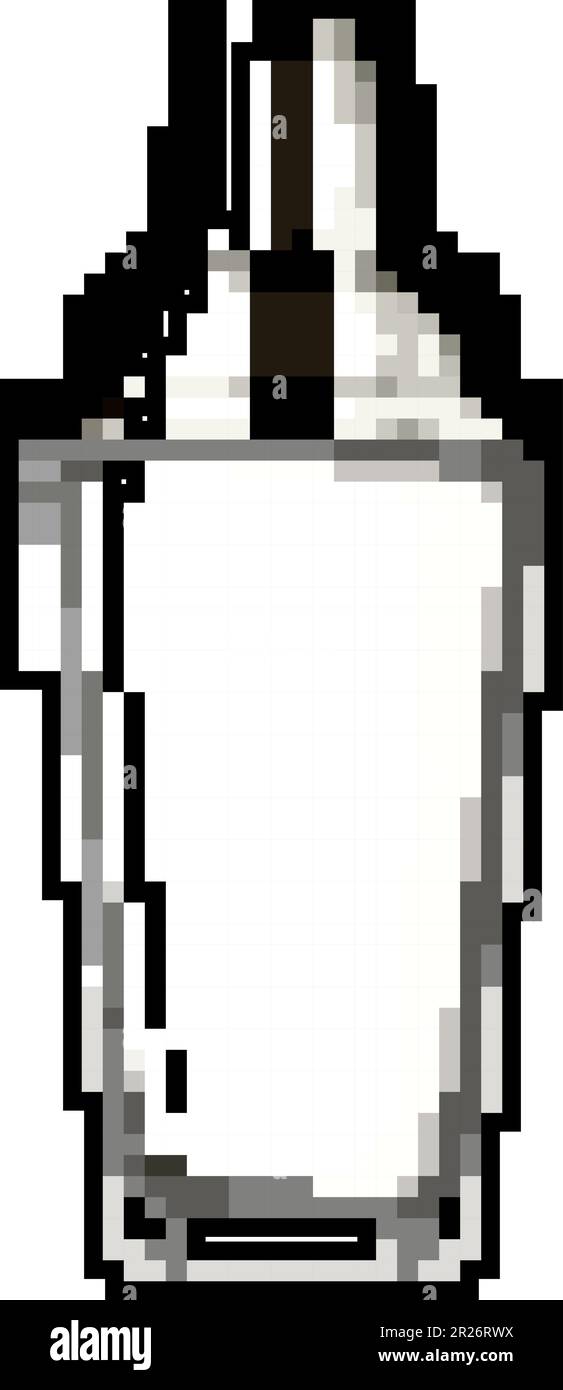 glass cocktail shaker game pixel art vector illustration Stock Vector ...
