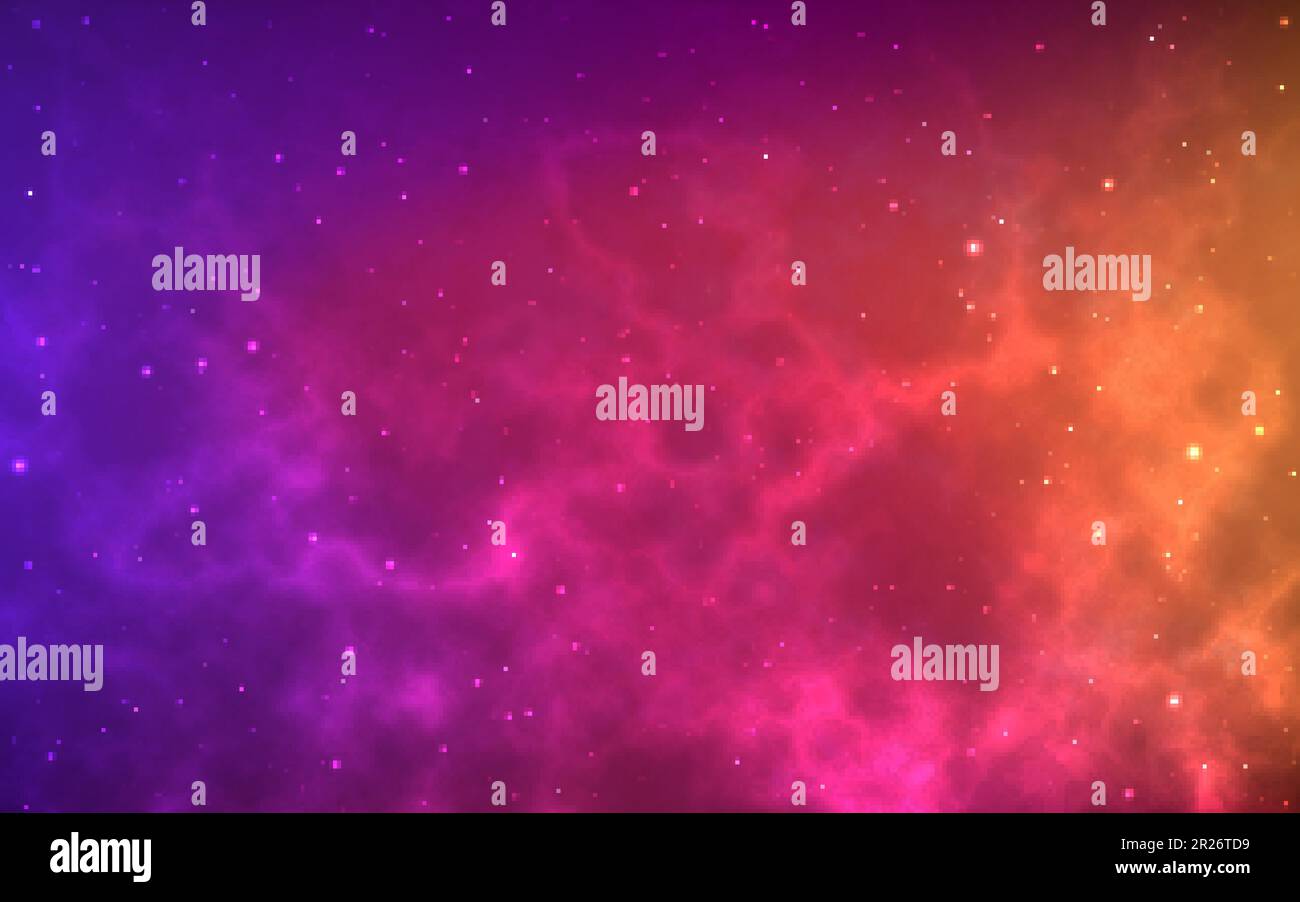 Galaxy background. Realistic colorful cosmos. Bright nebula with ...