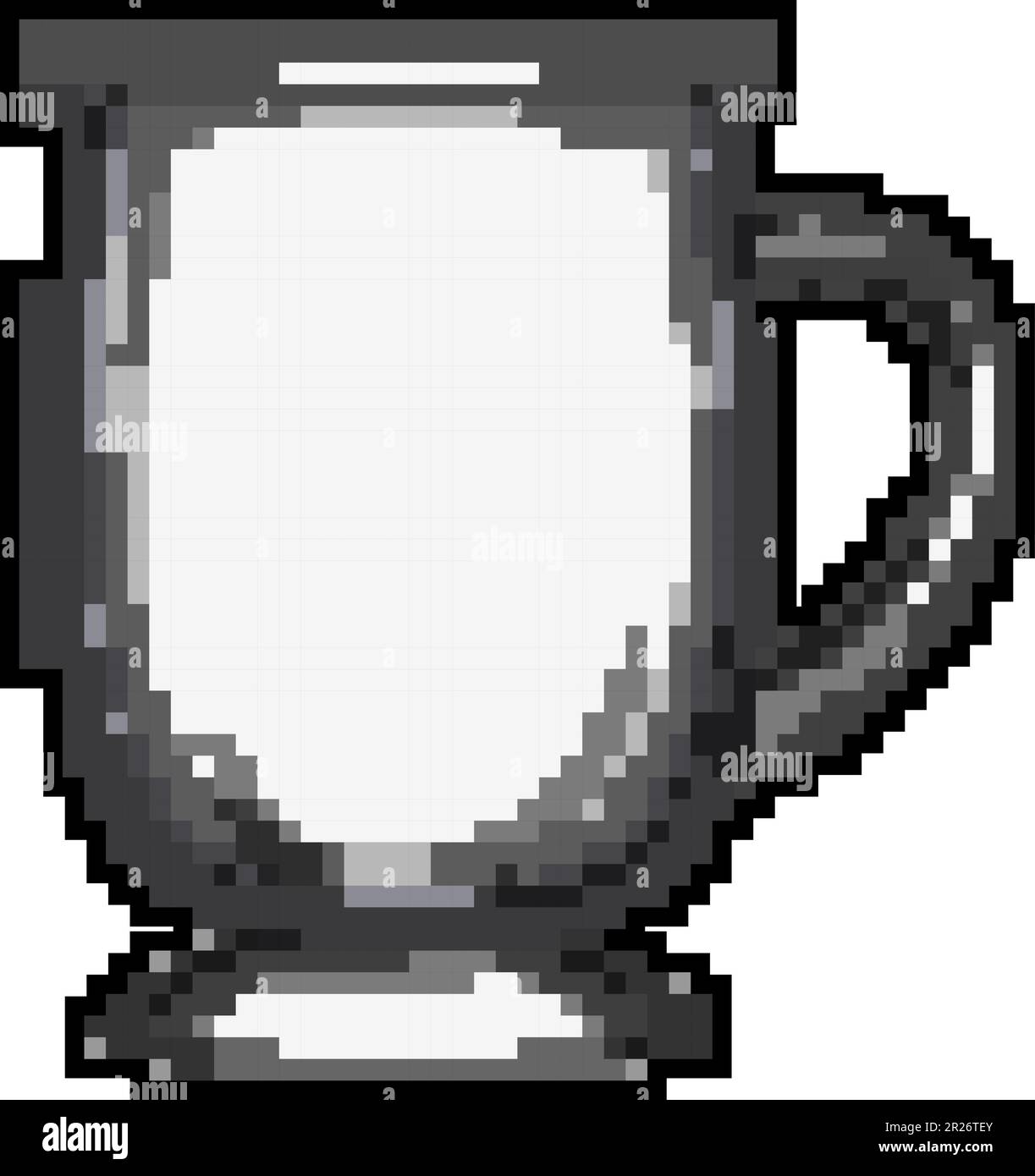 brown coffee glass game pixel art vector illustration Stock Vector ...