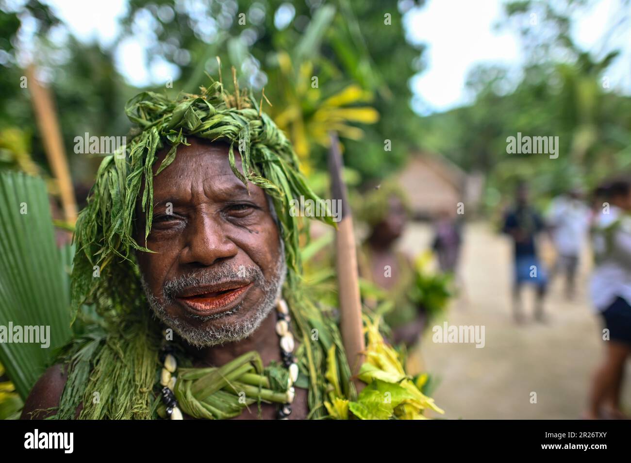 The traditional dances of the indigenous people on Utupua Island in the ...