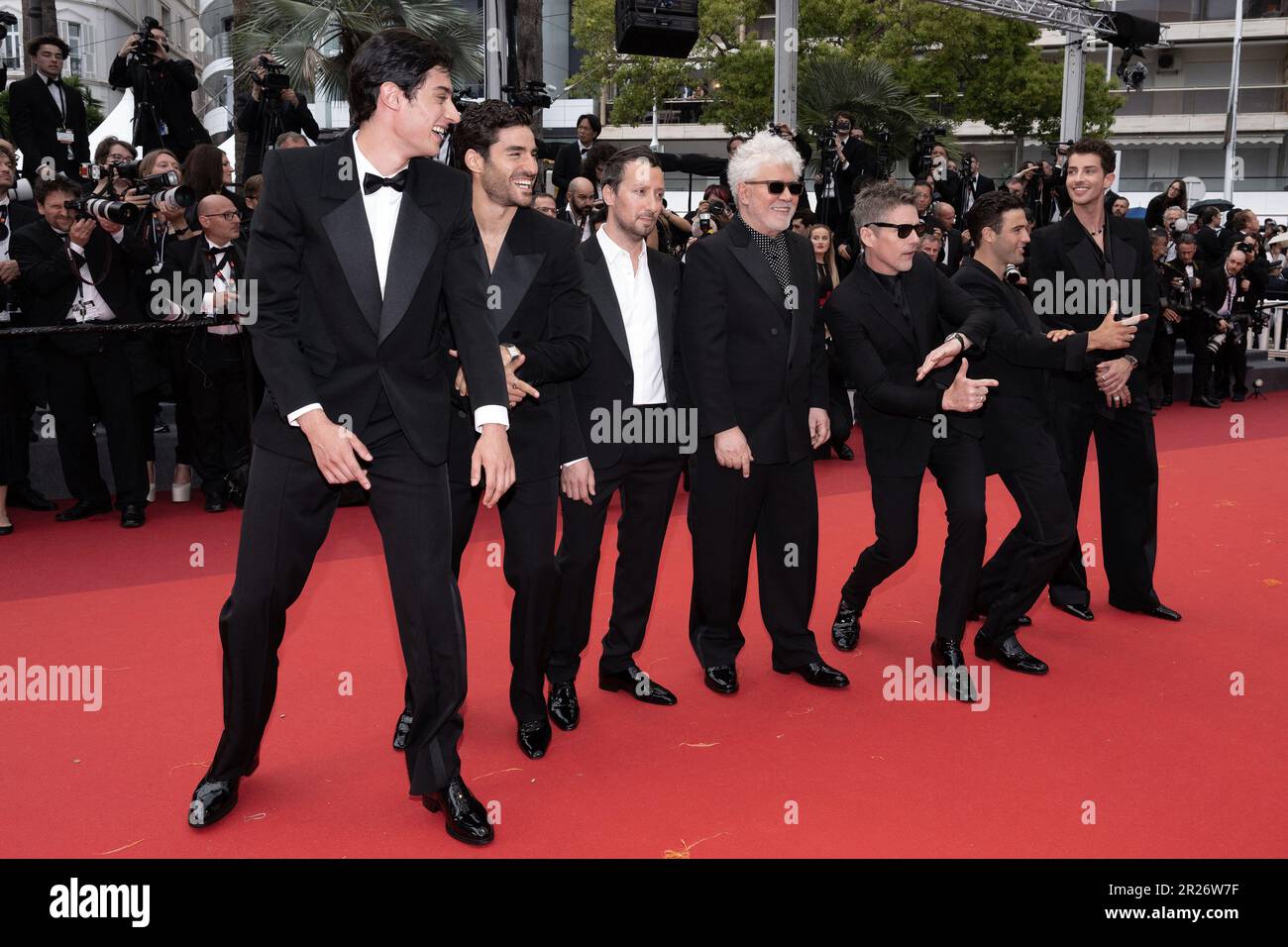 Cannes, France. 17th May, 2023. George Steane, Jose Condessa, Anthony ...