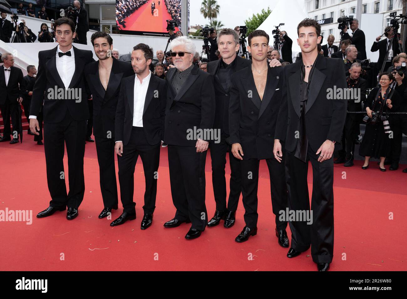Cannes, France. 17th May, 2023. George Steane, Jose Condessa, Anthony ...