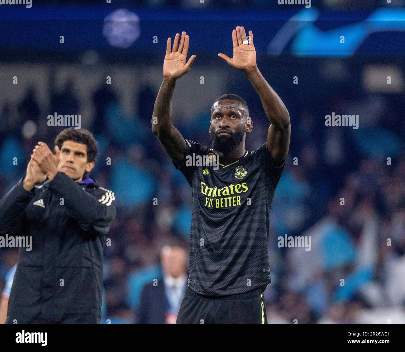 Manchester, England. 17/05/2023, Rudiger sad after the UEFA Champions ...