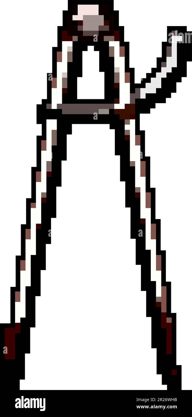 engineer compass divider game pixel art vector illustration Stock ...