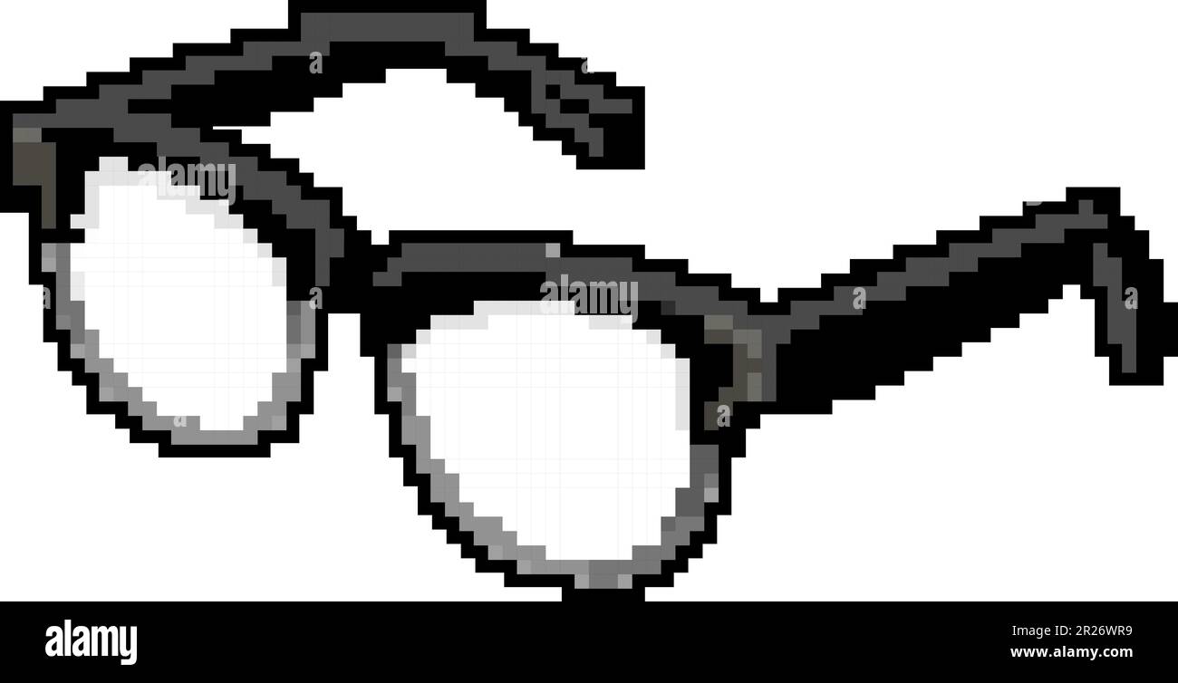internet computer glasses game pixel art vector illustration Stock ...