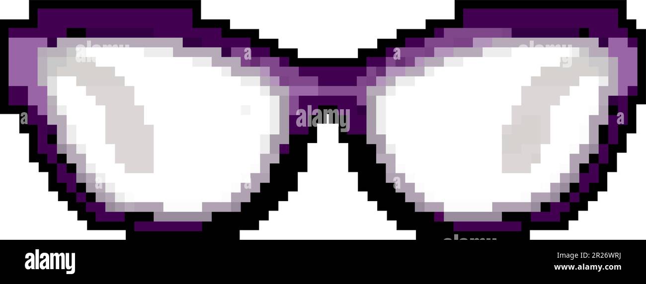 technology computer glasses game pixel art vector illustration Stock ...