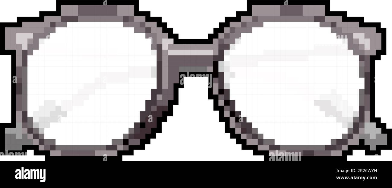 screen computer glasses game pixel art vector illustration Stock Vector ...