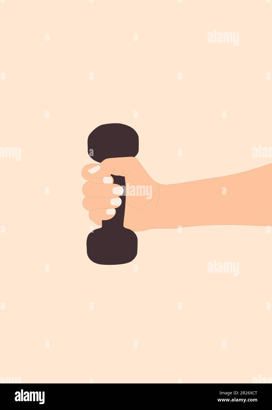 Dumbbell workout routine Stock Vector Images - Alamy