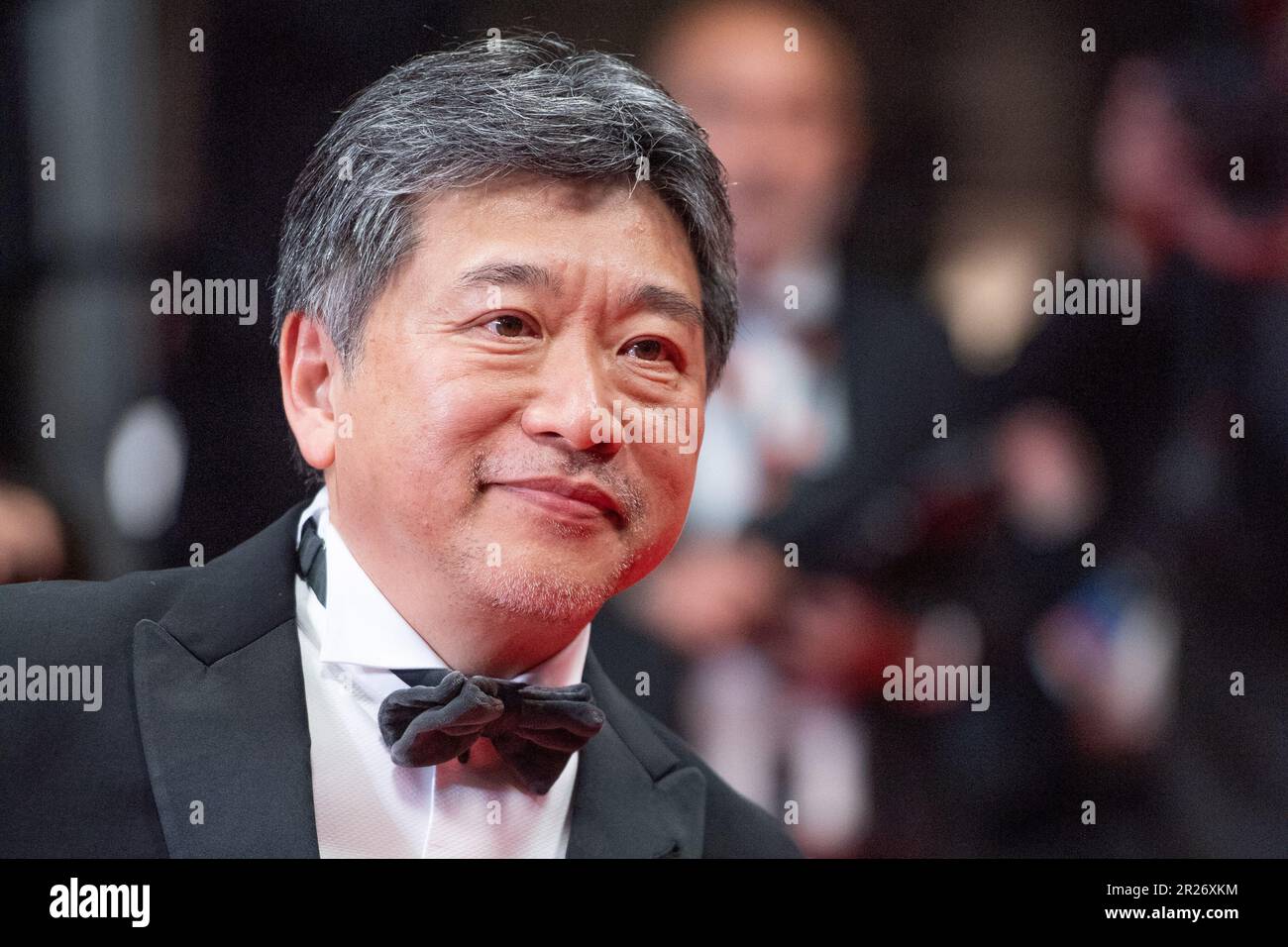 Cannes, France. 17th May, 2023. Hirokazu Koreeda leaving the screening ...