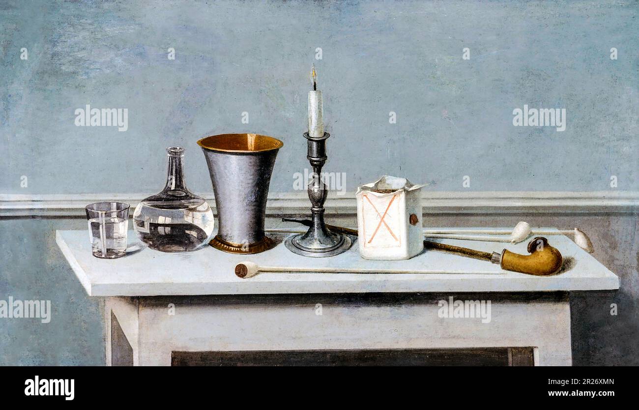 Still life with a candle, 1795 - 1797 Stock Photo - Alamy