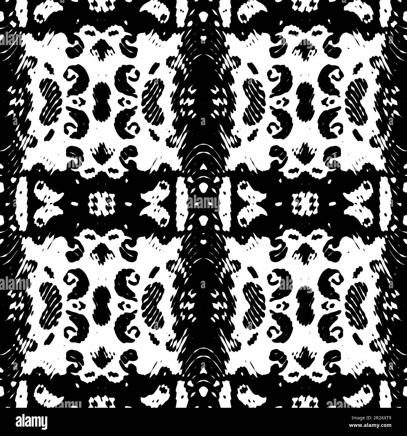 Modern geo wave pattern. Seamless fashion design tile in black and ...