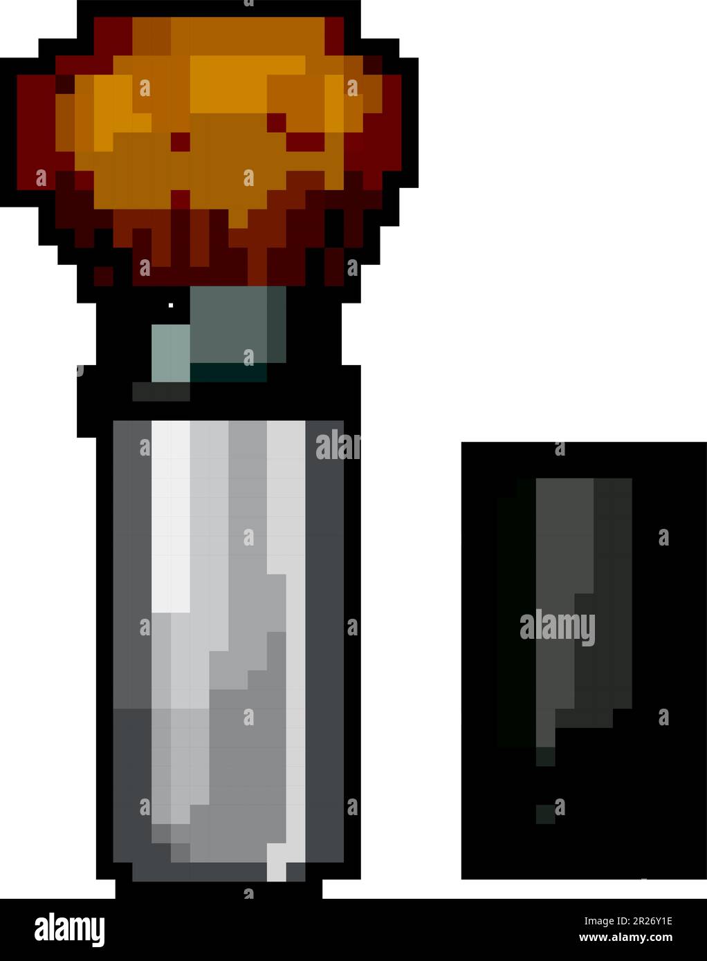 face cosmetic brush game pixel art vector illustration Stock Vector Image & Art - Alamy