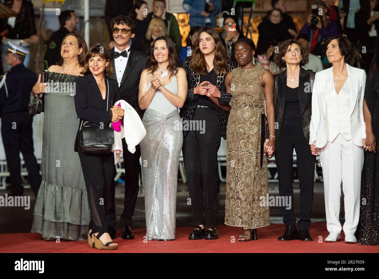Cannes, France. 17th May, 2023. Virginie Ledoyen, Pedro Almodovar ...