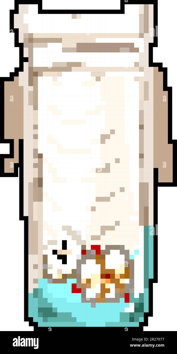 round cotton pad game pixel art vector illustration Stock Vector Image ...