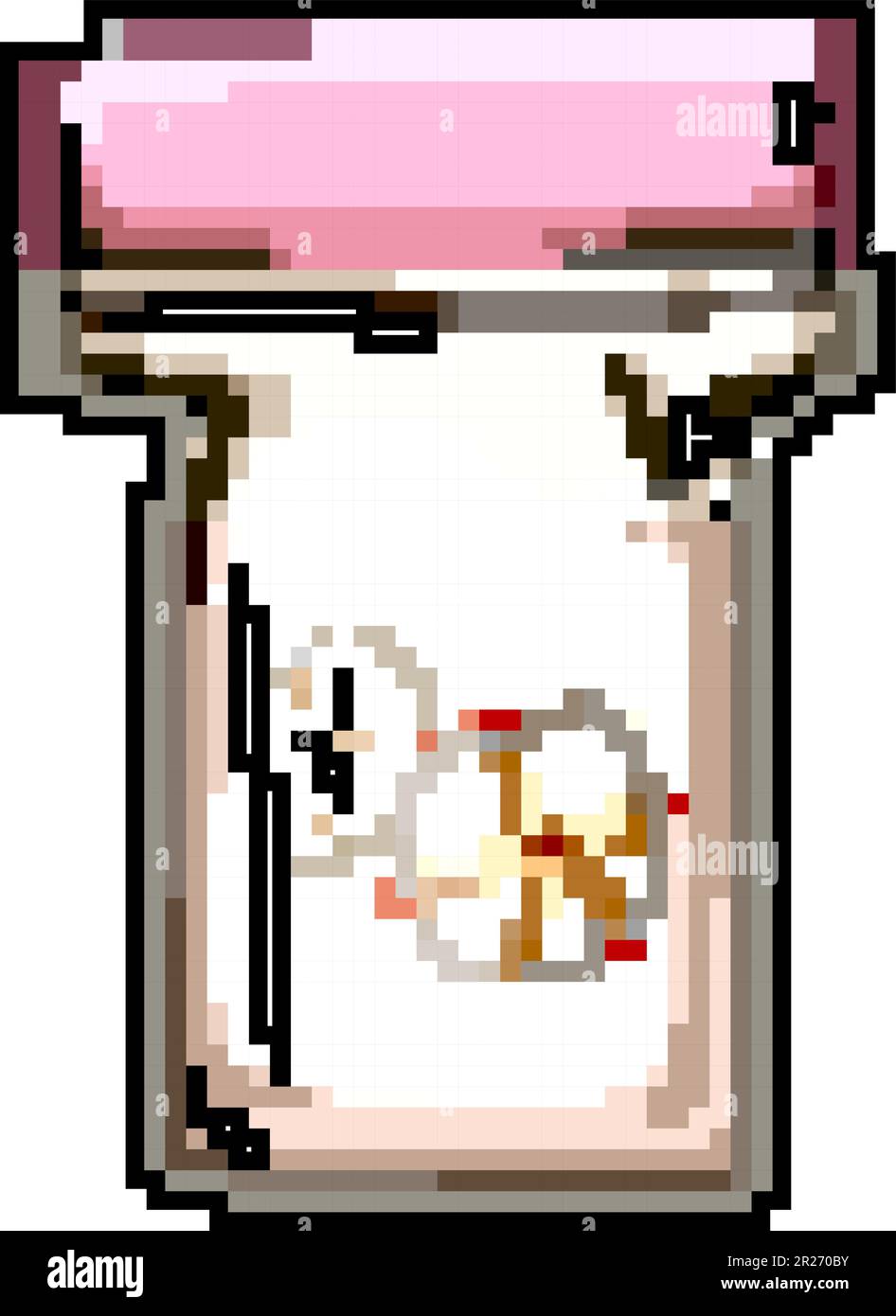 beauty cotton pad game pixel art vector illustration Stock Vector Image ...