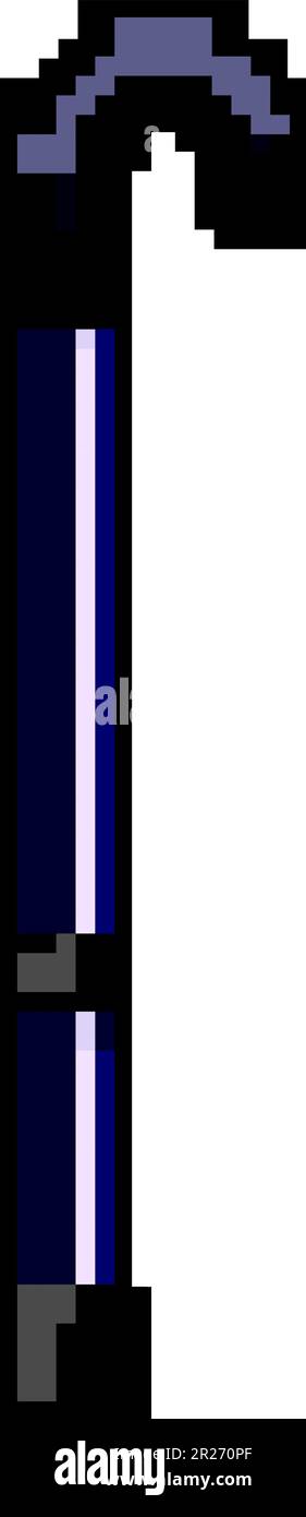 injury crutch medical game pixel art vector illustration Stock Vector ...