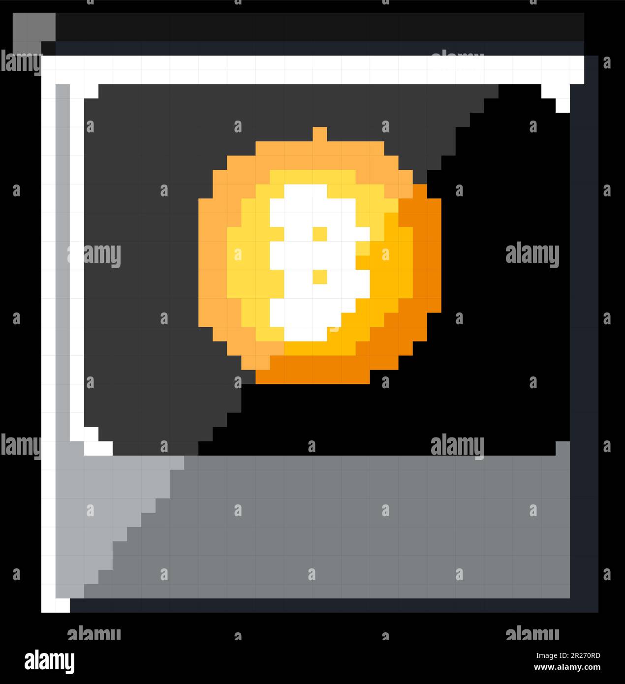 Pixel art bitcoin Cut Out Stock Images & Pictures - Alamy
