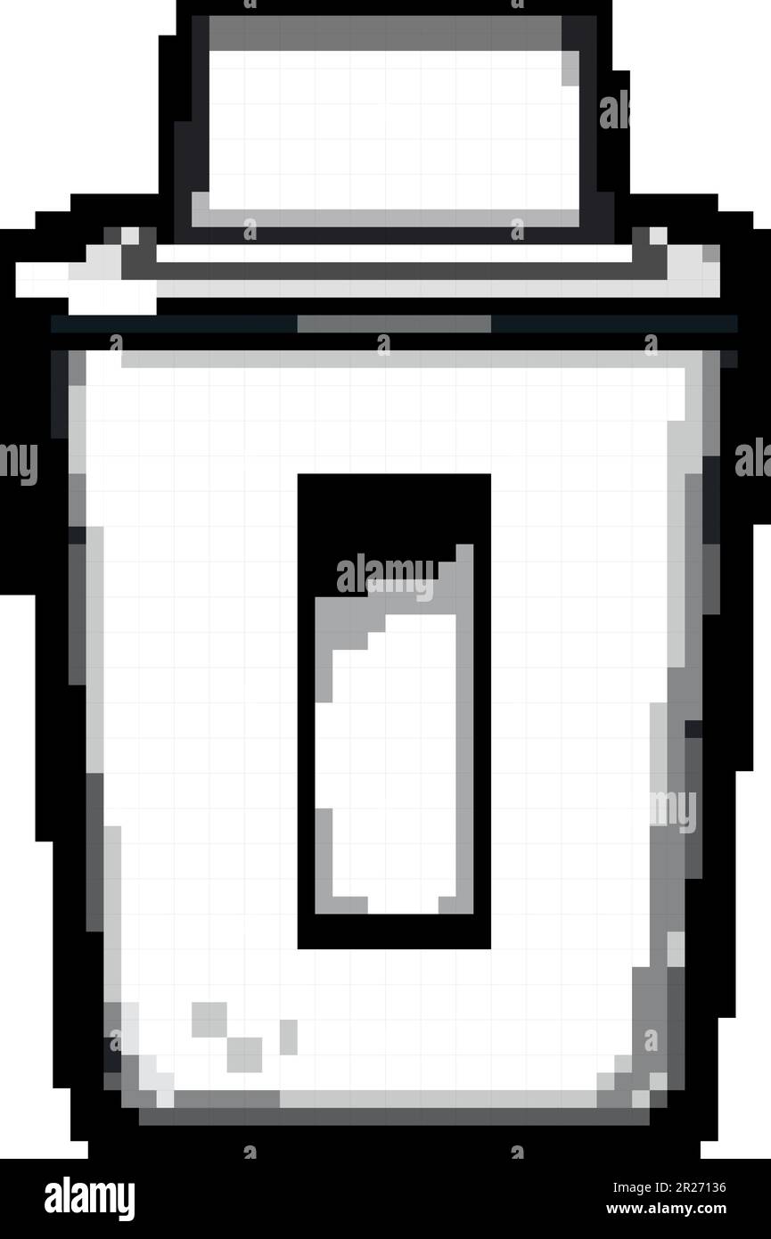 office cut shredder game pixel art vector illustration Stock Vector ...