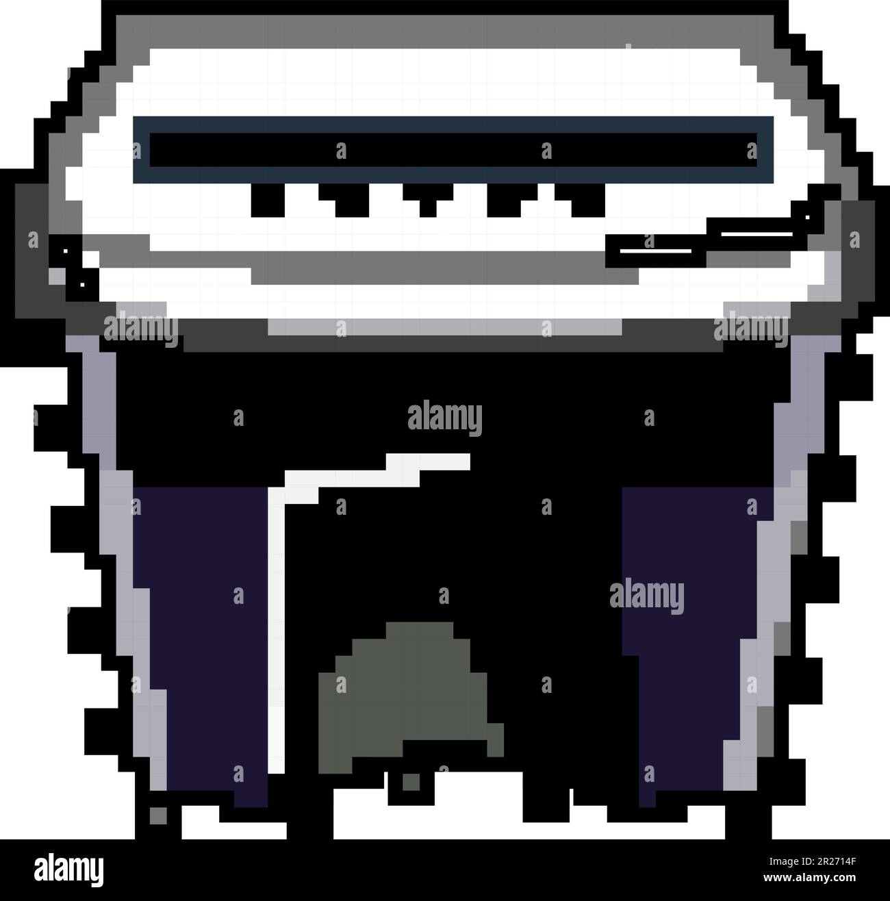 confidential cut shredder game pixel art vector illustration Stock ...