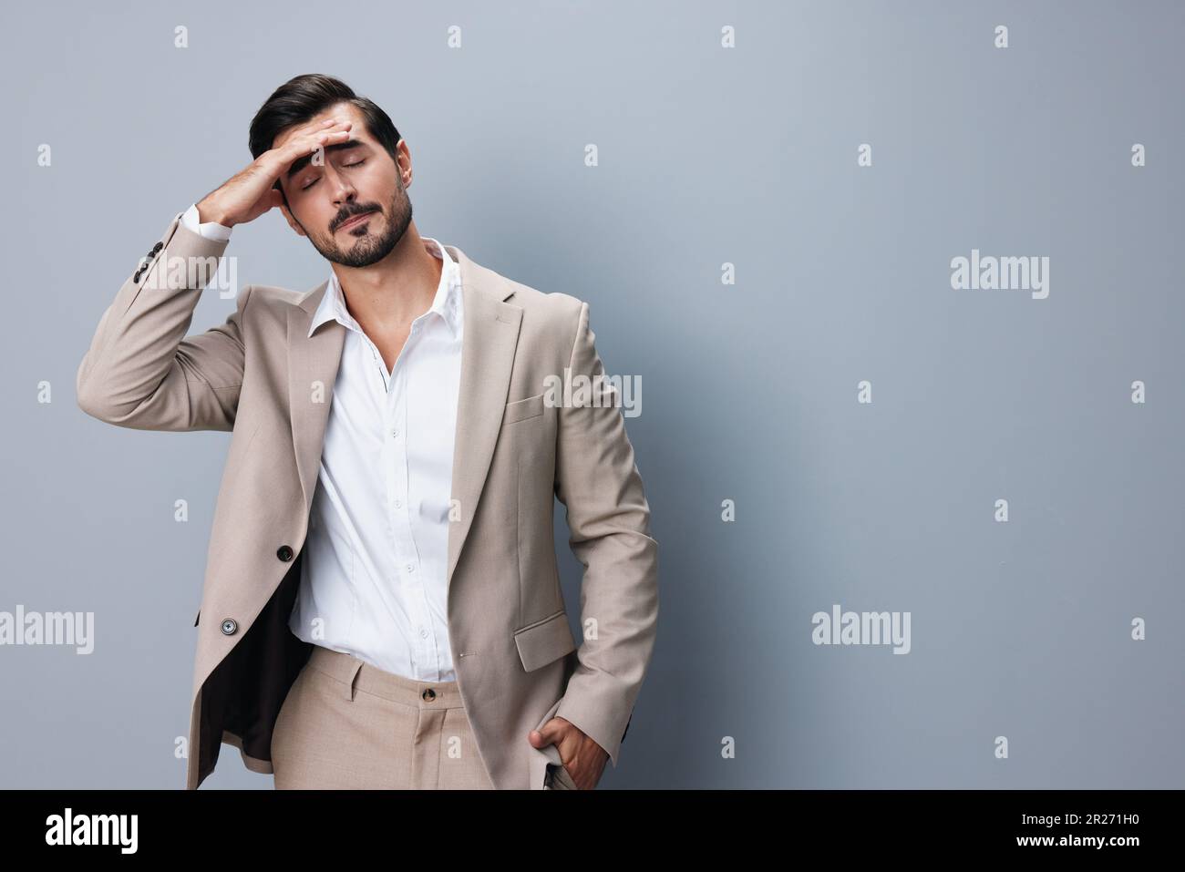 suit man business businessman anger crazy yelling isolated executive ...